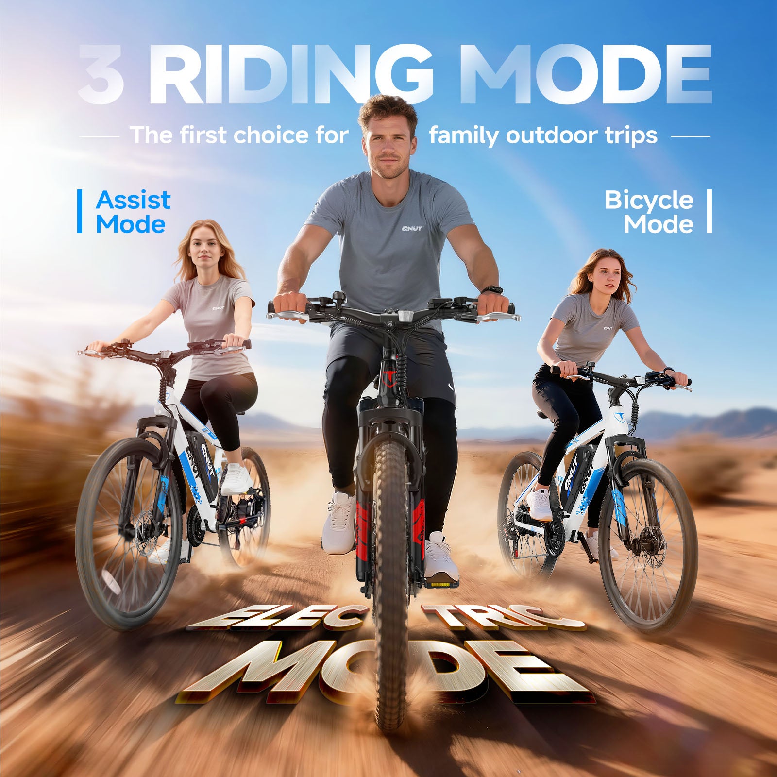 QNUT Victor Electric Mountain Bike | 350W Motor, 40-Mile Range – QNUT BIKE